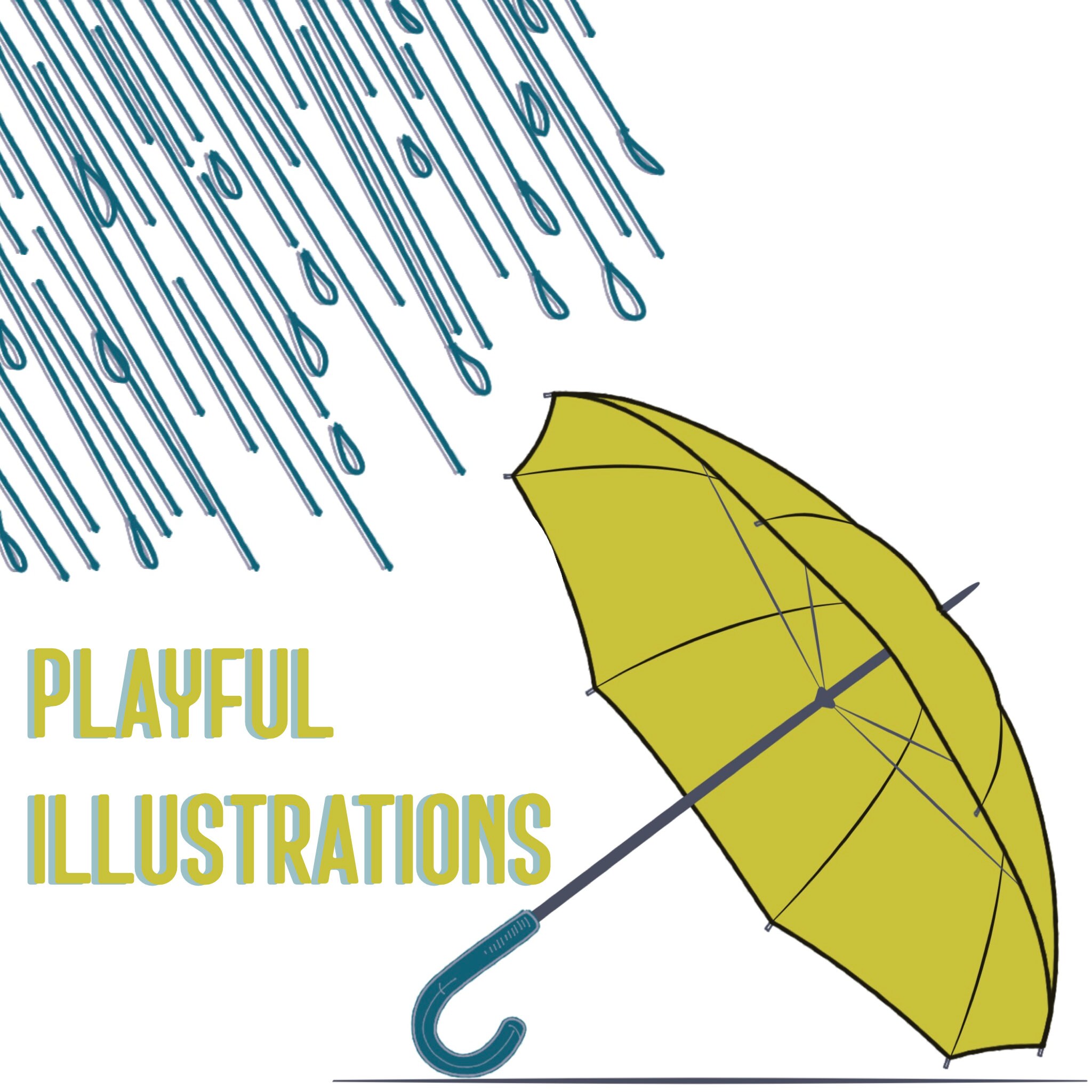 Rainy Day Letterhead Printable Stationary - Etsy