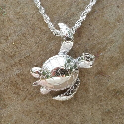 Snapping Turtle Necklace Charm Necklace Charm Jewelry | Etsy