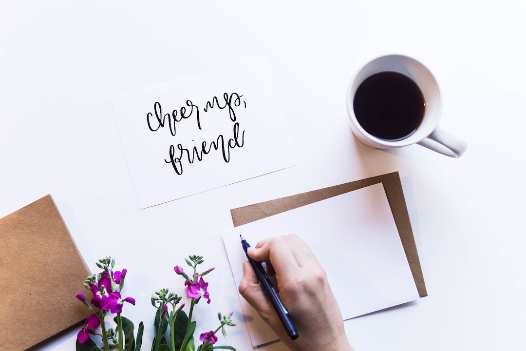 Cheer Up, Friend Stationery, Digital Print - Etsy