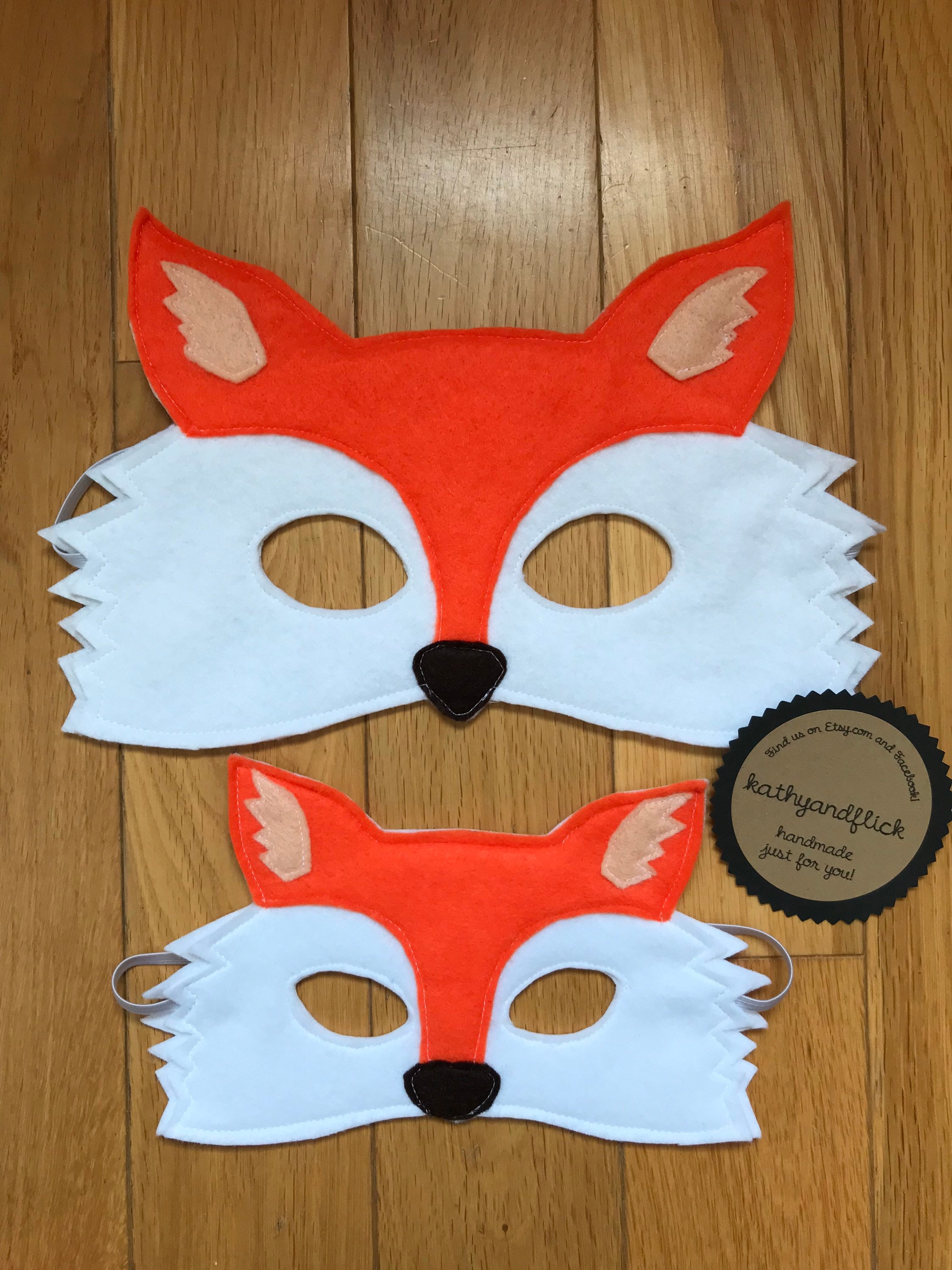 Felt Fox Mask Pattern