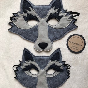 WOLF - Handmade Children’s Felt Mask - Etsy