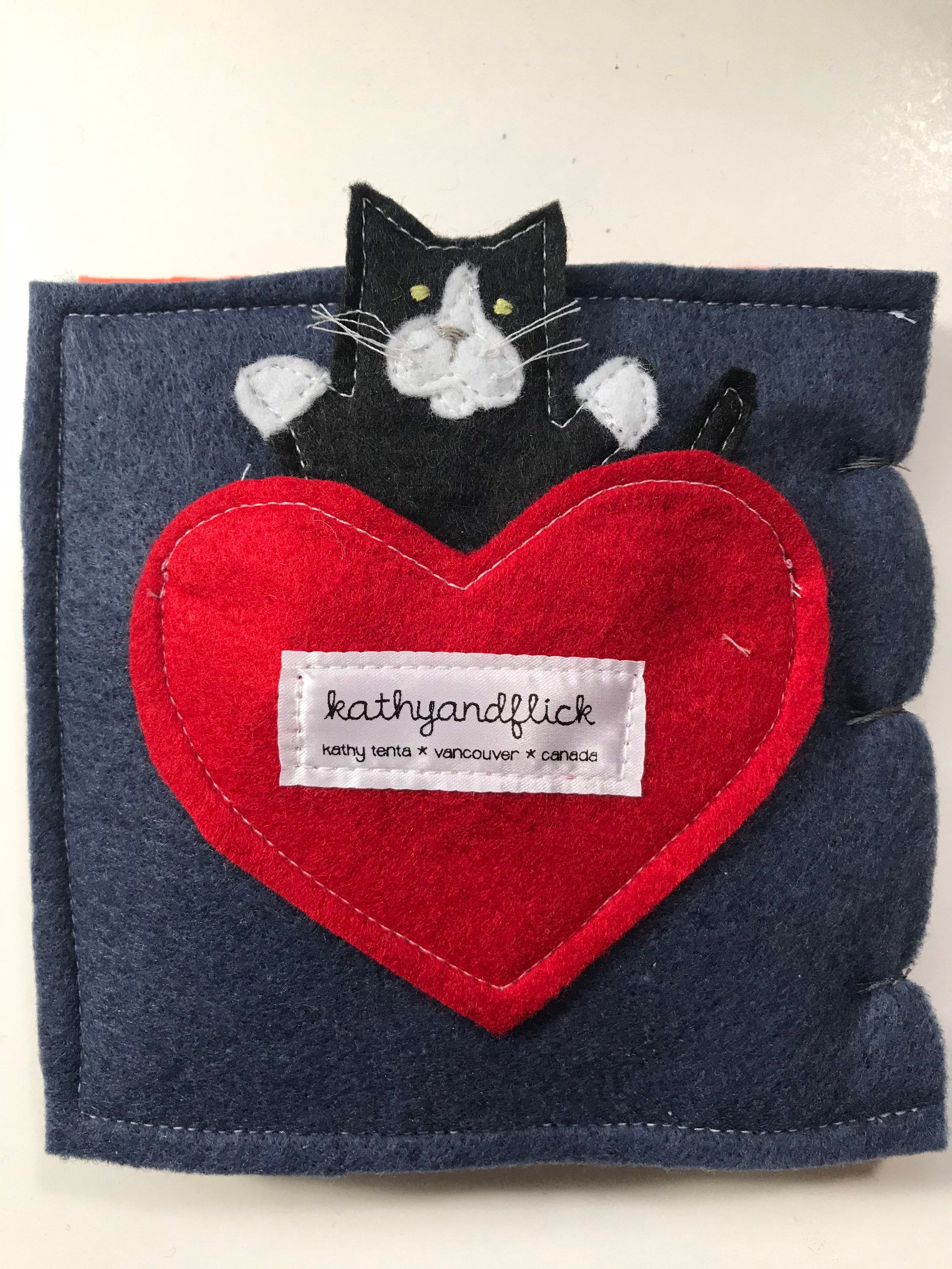 Children's Personalized Felt Cat Book - Hide & Seek - Etsy