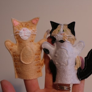 Custom Cat Felt Finger Puppet Made to Look Like YOUR CAT - Etsy