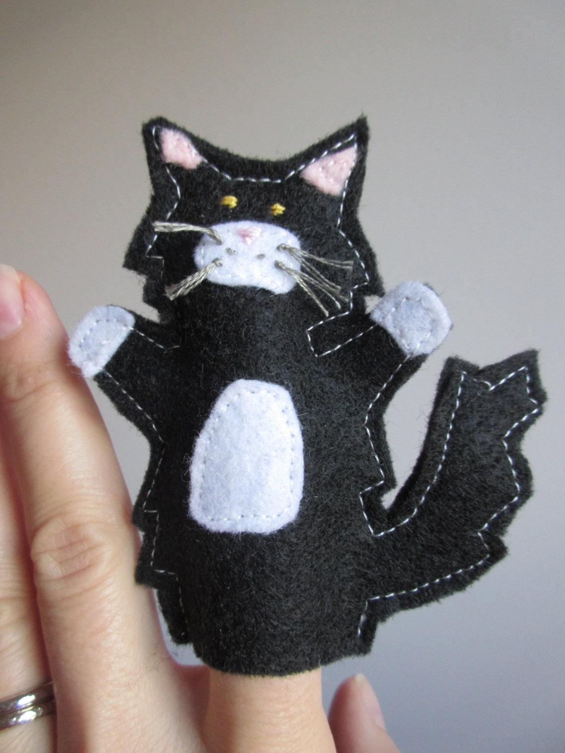 Custom Cat Felt Finger Puppet Made to Look Like YOUR CAT | Etsy