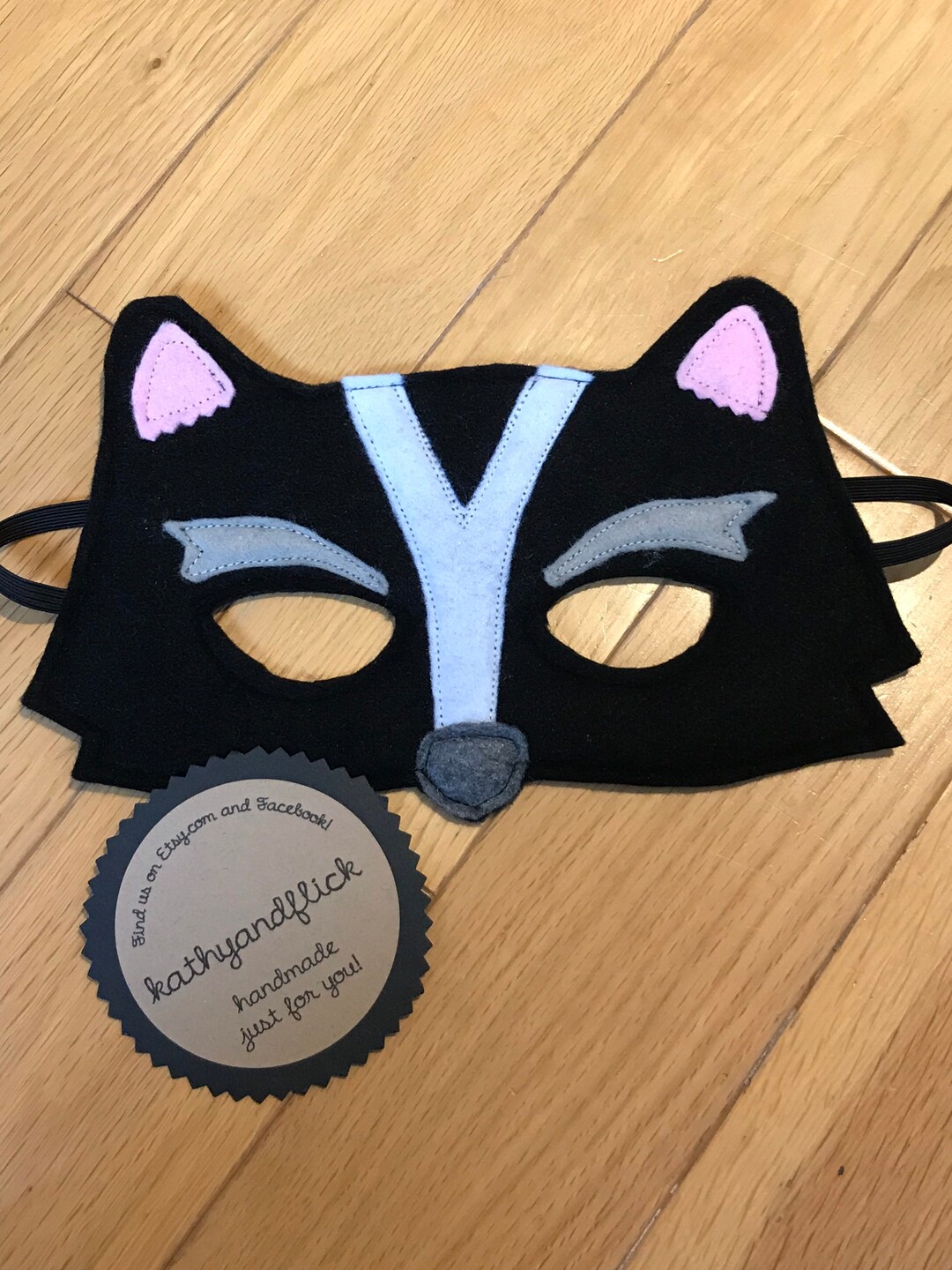 Skunk - Handmade Children's Felt Mask - Etsy