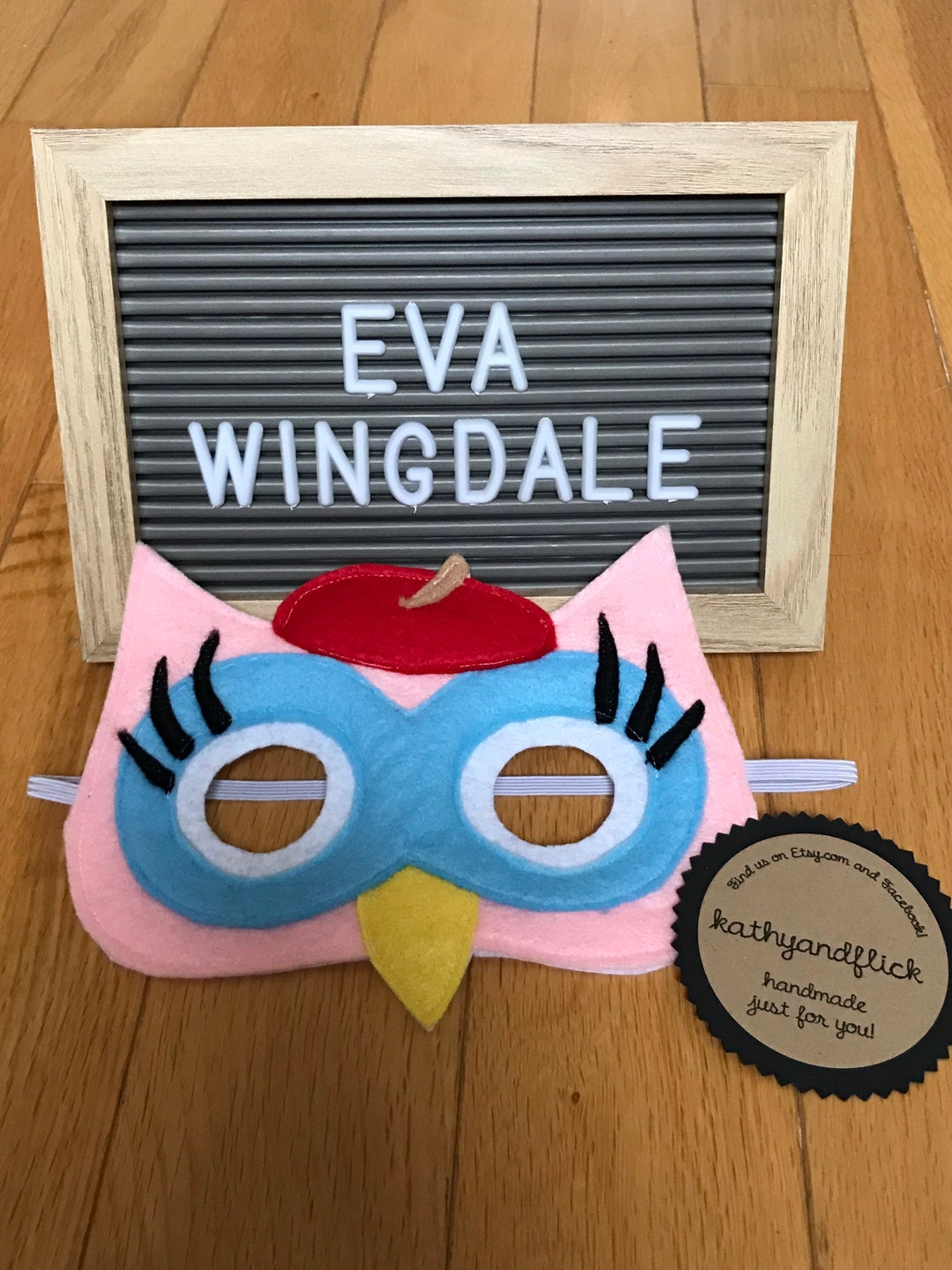 Eva Wingdale OWL Felt Mask - Etsy