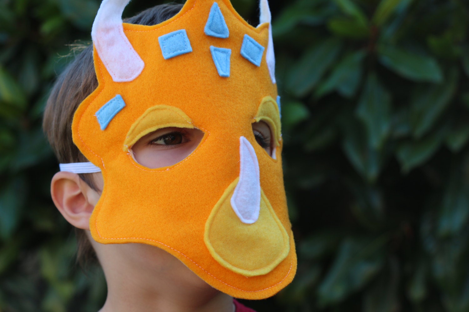 Triceratops Felt Dinosaur Mask for Kids - Etsy Canada