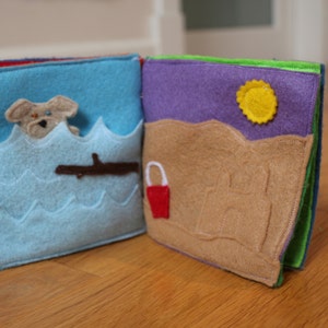 Children's Personalized Felt Dog Book 6 Pages Hide & Seek - Etsy
