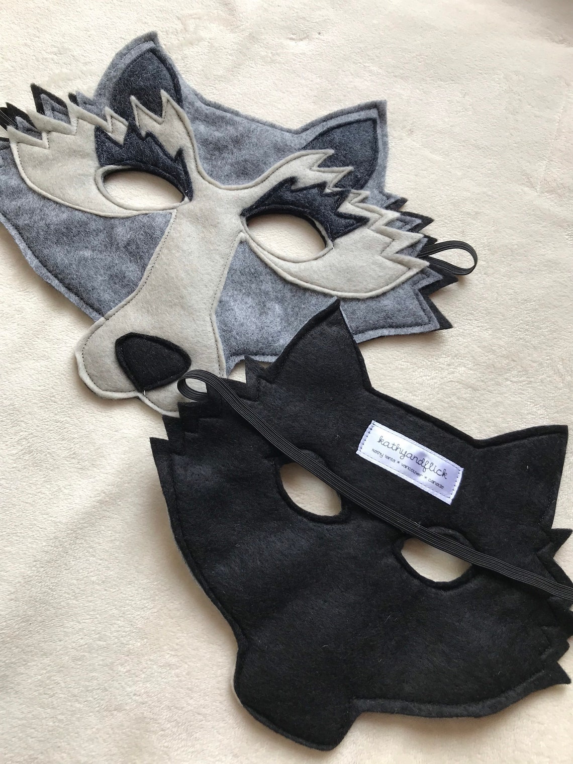 WOLF Handmade Childrens Felt Mask - Etsy