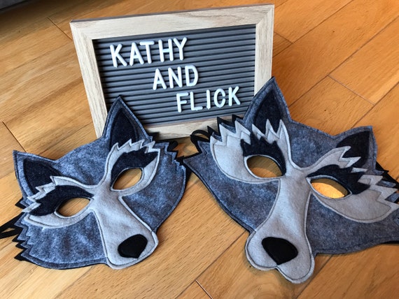 WOLF Handmade Childrens Felt Mask | Etsy