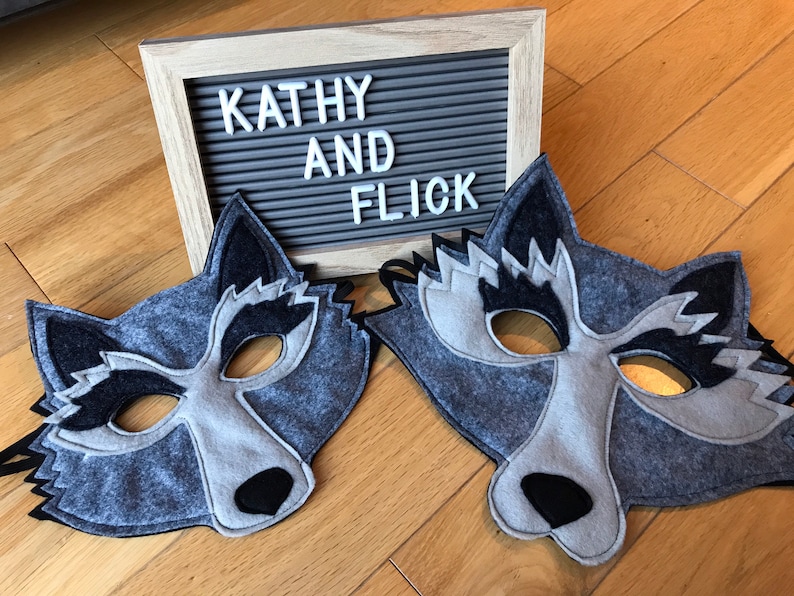 WOLF Handmade Childrens Felt Mask - Etsy