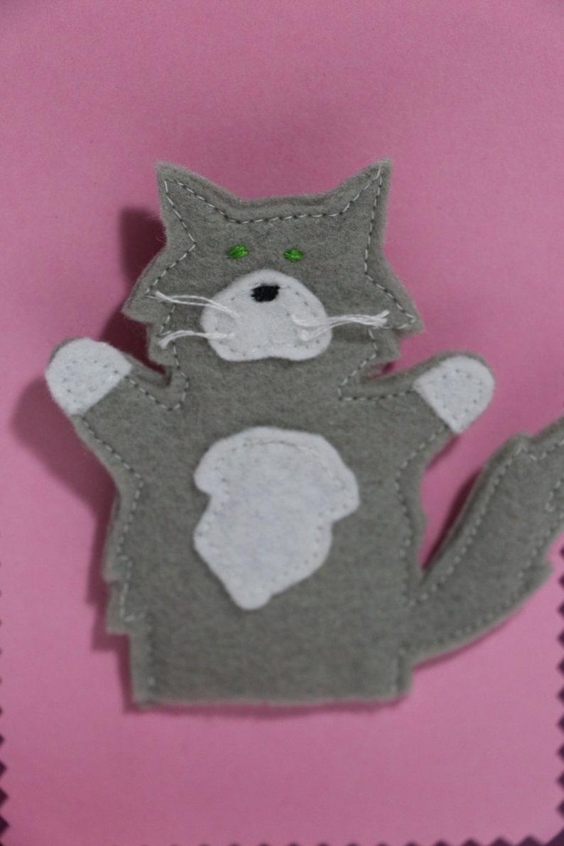 Custom Cat Felt Finger Puppet Made to Look Like YOUR CAT | Etsy