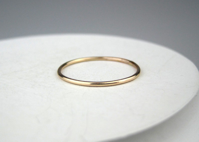 14k Gold Stacking Ring 14k Gold Filled Ring Thin Gold Ring - Etsy