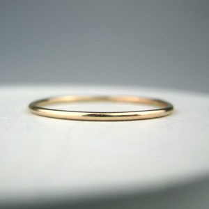 14k Gold Stacking Ring | 14k Gold Filled Ring | Dainty, Thin Gold Ring ...