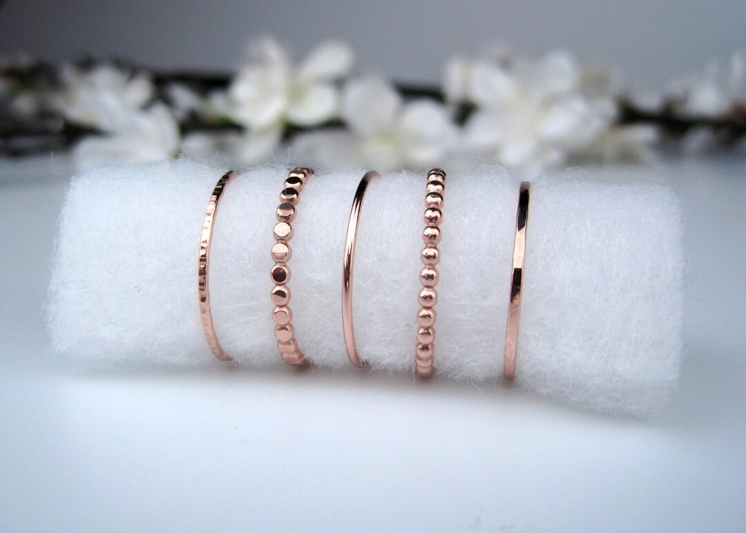 Rose Gold Filled Stacking Ring | Create a Stackable Ring Set | Dainty ...