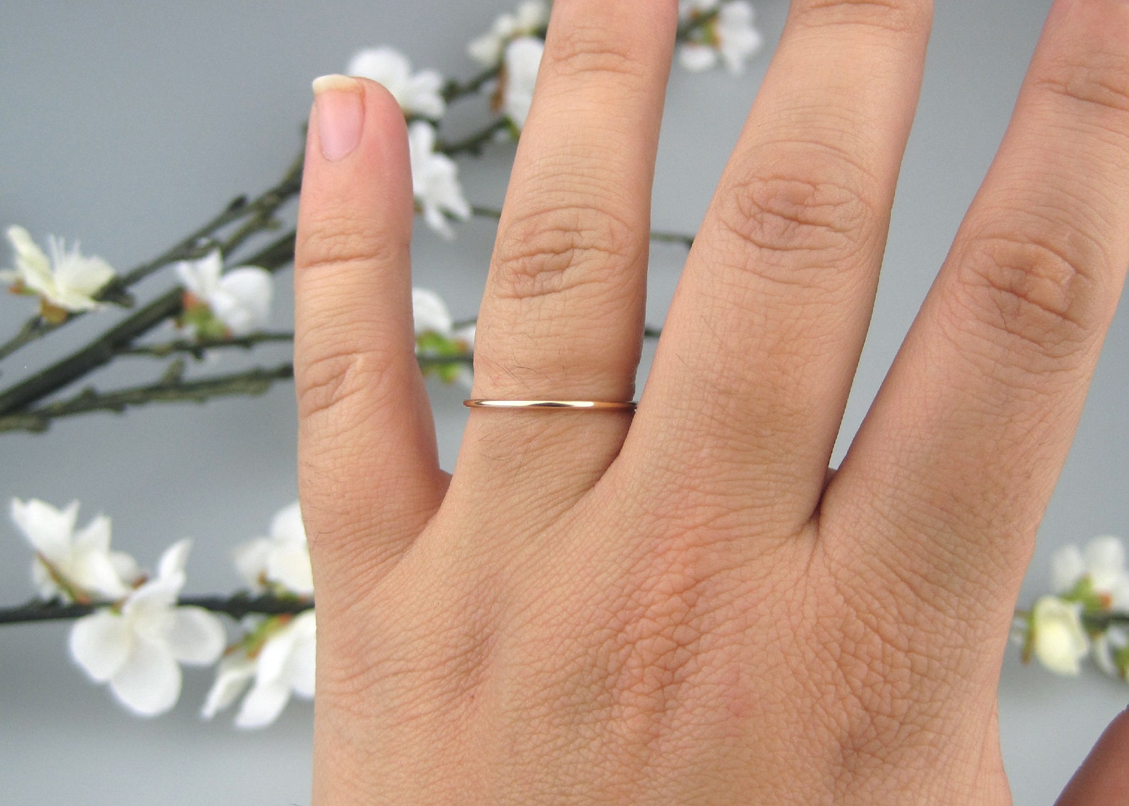 14k Gold Stacking Ring 14k Gold Filled Ring Thin Gold Ring | Etsy