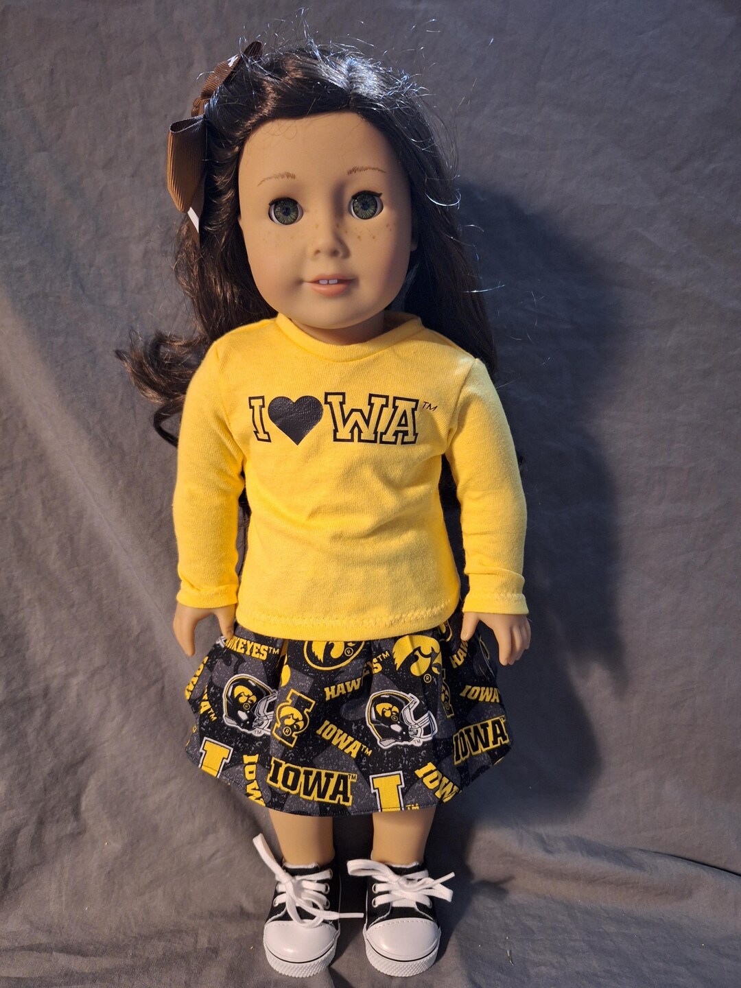 18 Inch Doll Iowa Hawkeye Football Outfit - Etsy