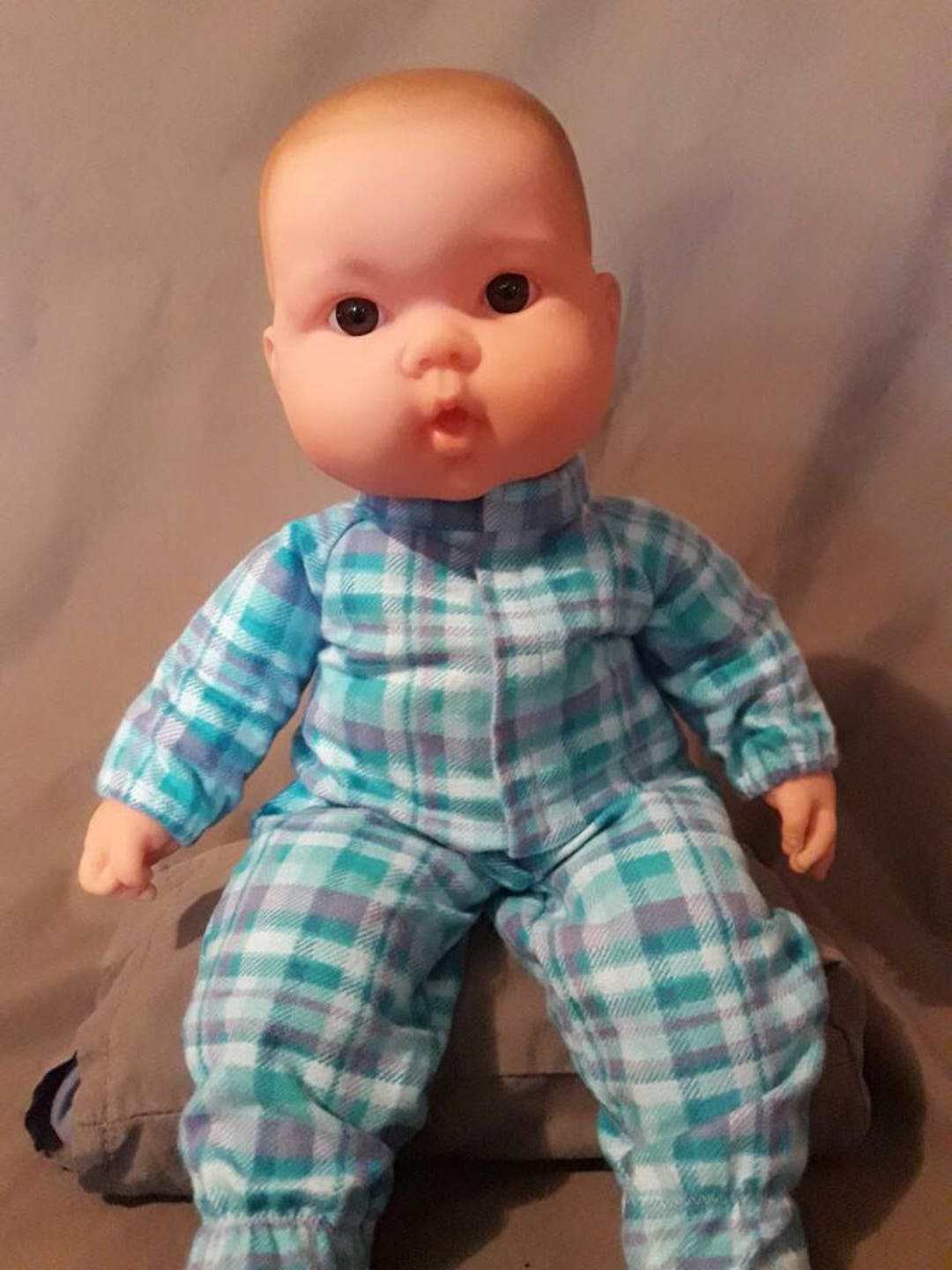 Aqua Blue Plaid Sleeper for 15 Inch Baby Doll - Etsy