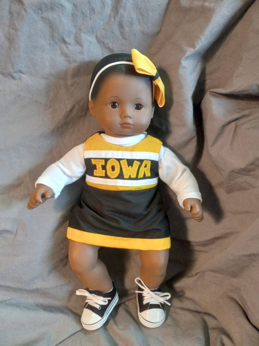 15 Inch Baby Doll Iowa Hawkeye Cheer Dress - Etsy