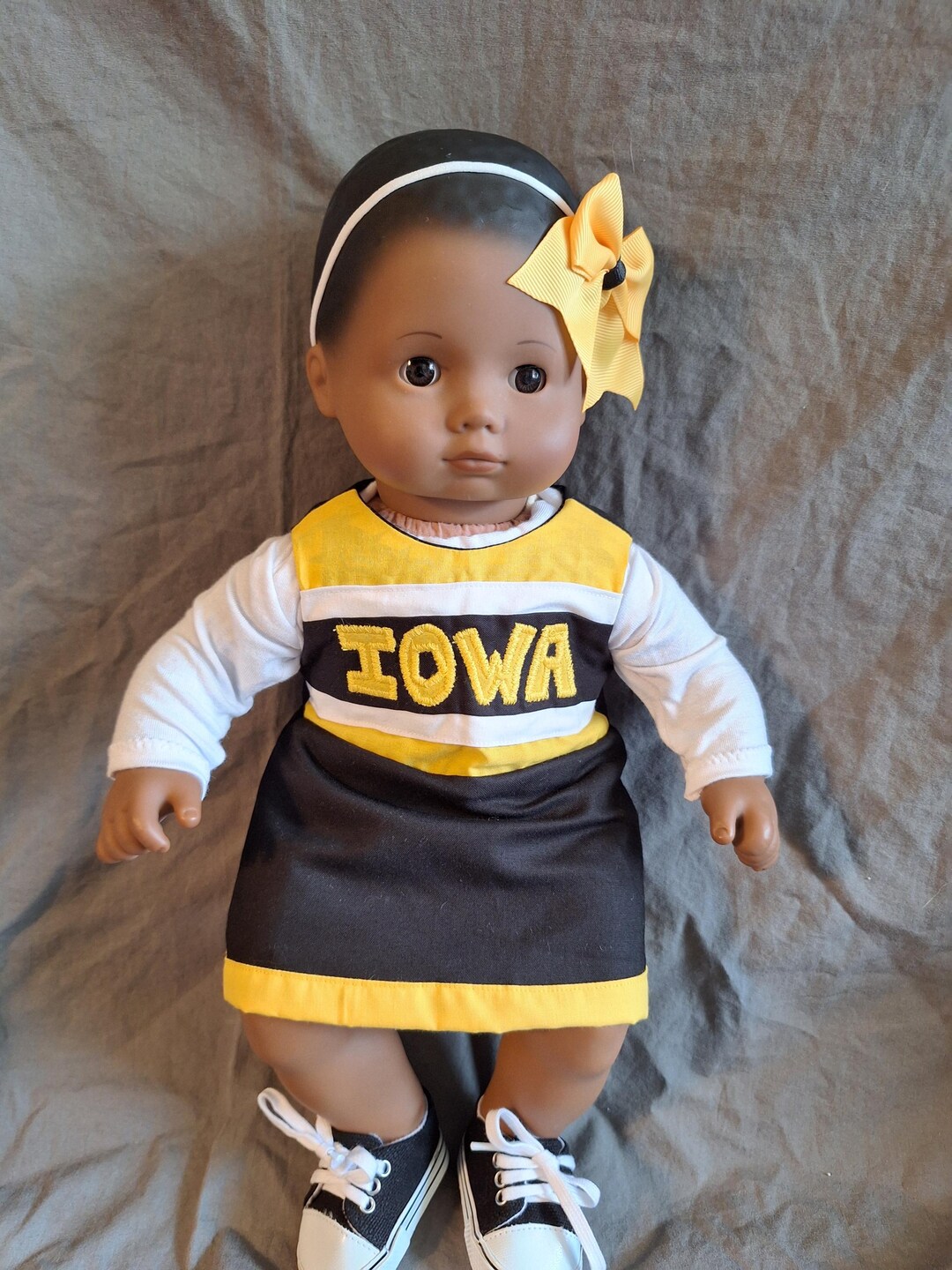 15 Inch Baby Doll Iowa Hawkeye Cheer Dress - Etsy