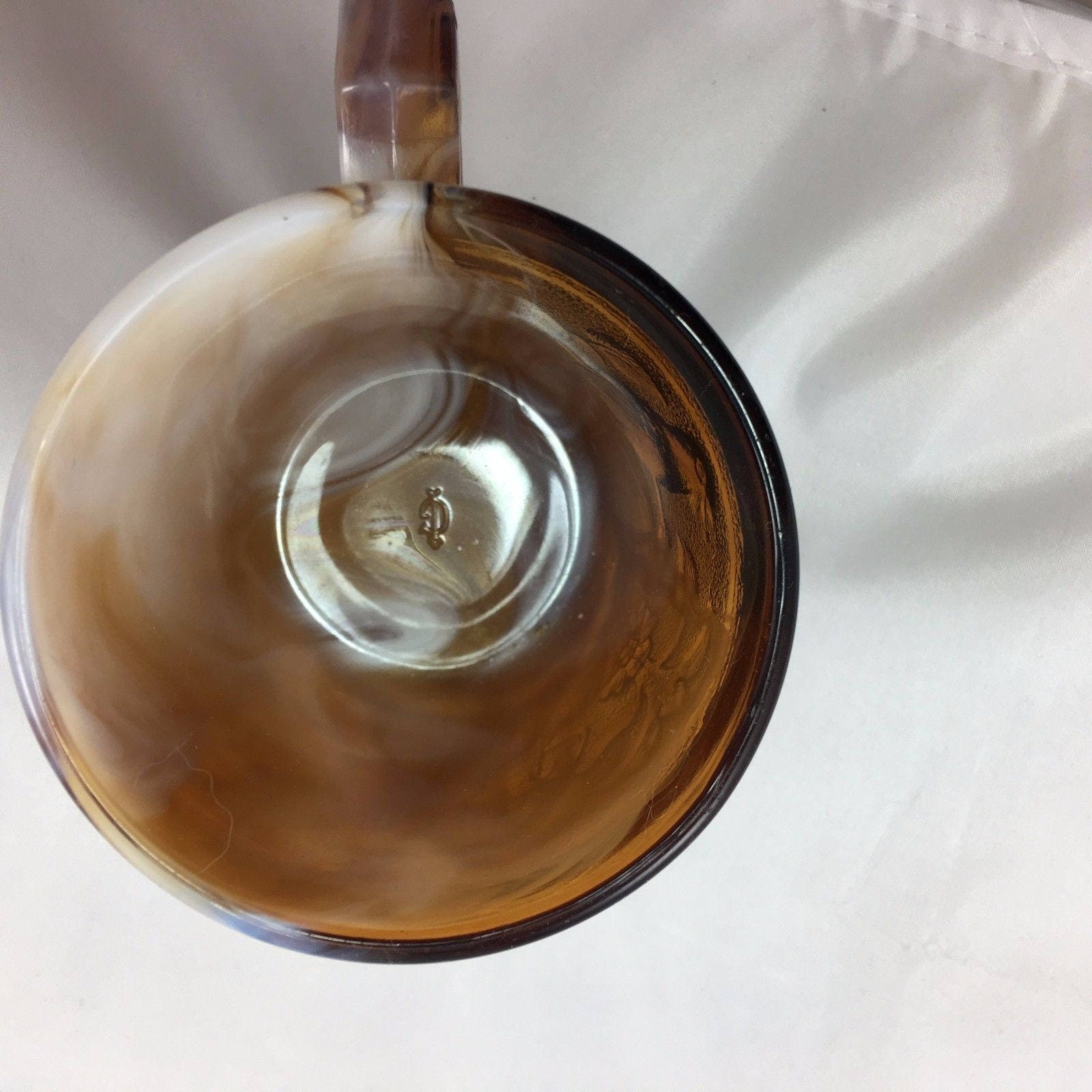 Vintage Imperial Caramel Slag Glass Robin Mug - Etsy