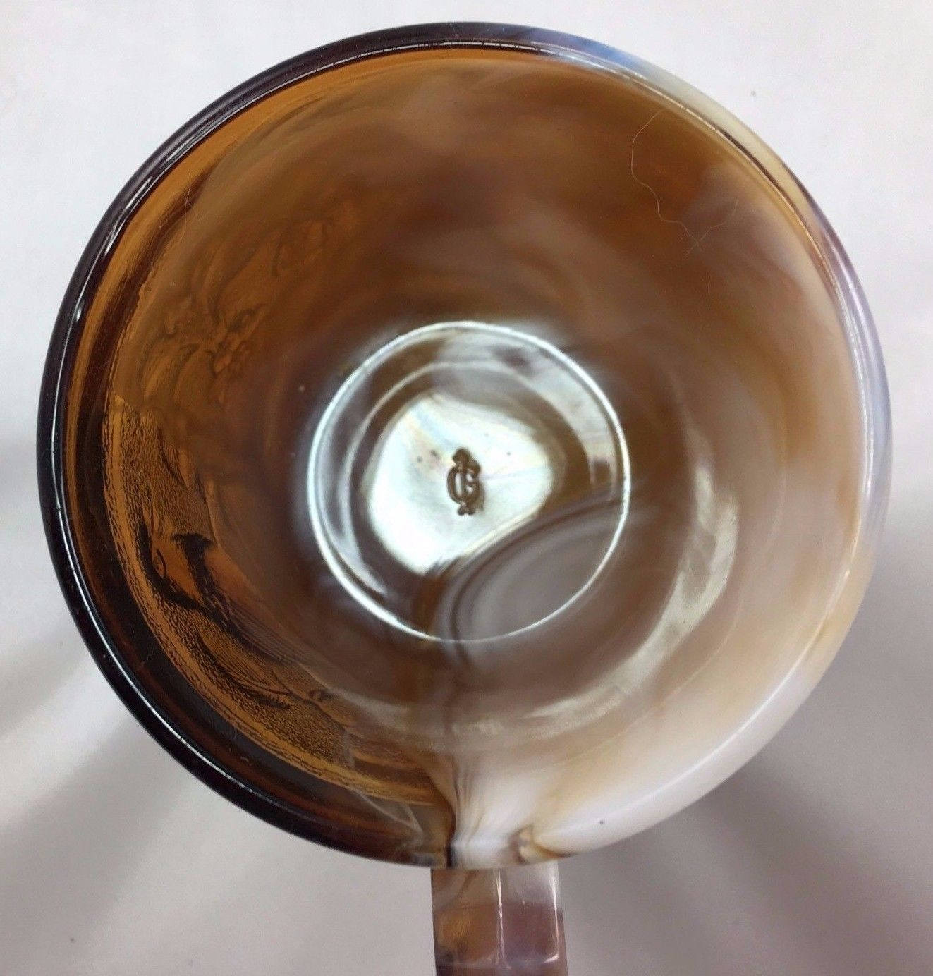 Vintage Imperial Caramel Slag Glass Robin Mug - Etsy