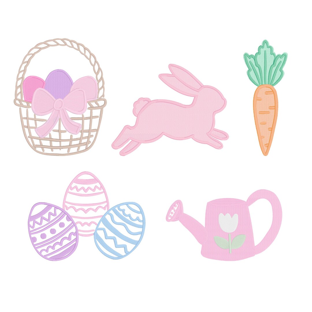 Easter Mini Pack Embroidery Design, Instant Download, Grandmillennial ...