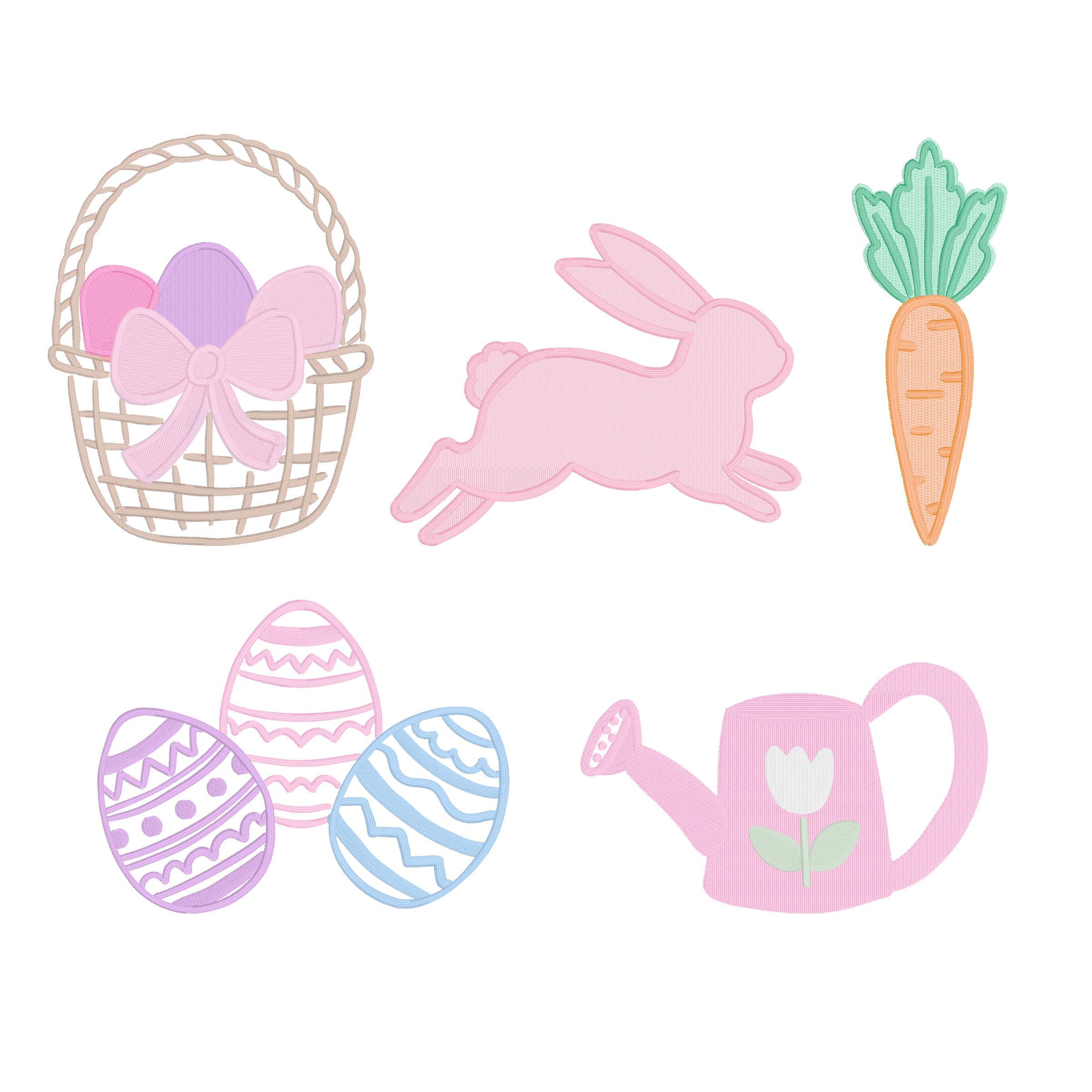 Easter Mini Pack Embroidery Design, Instant Download, Grandmillennial ...