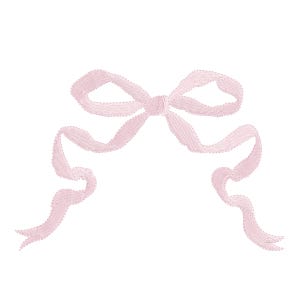 Preppy Grandmillennial Bow Embroidery Design, Digital Embroidery ...