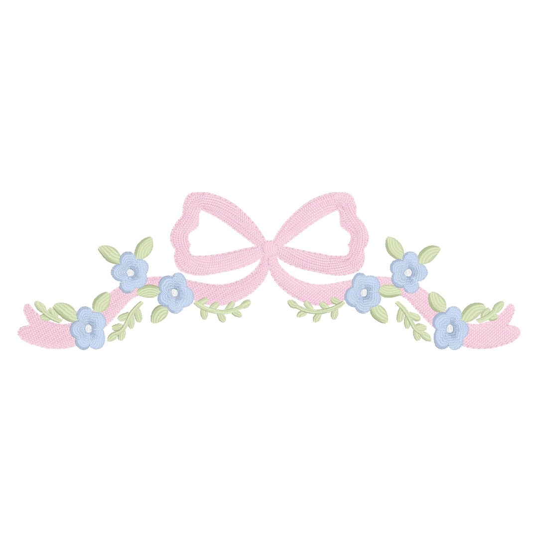 Preppy Grandmillennial Embroidery Design, Digital Embroidery Designs ...