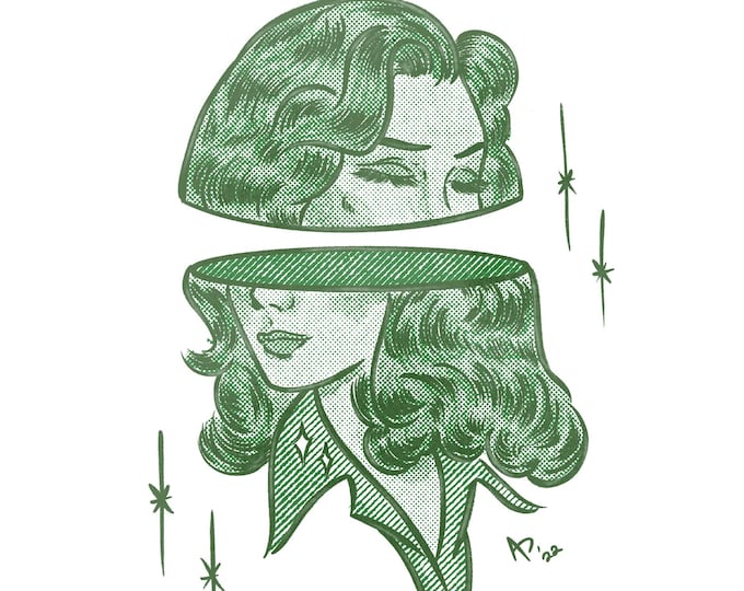 Dizzy Retro Art Print Retro Art Decor Vintage Comic Art | Etsy