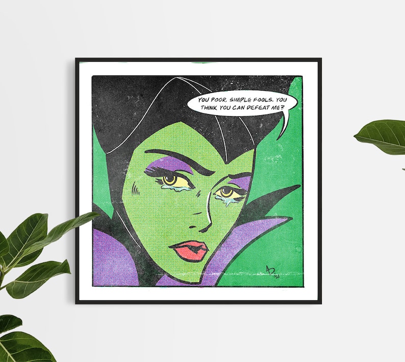 Poor Simple Fools, Comic Girl Art, Retro Art Print, Crying Comic Girl ...