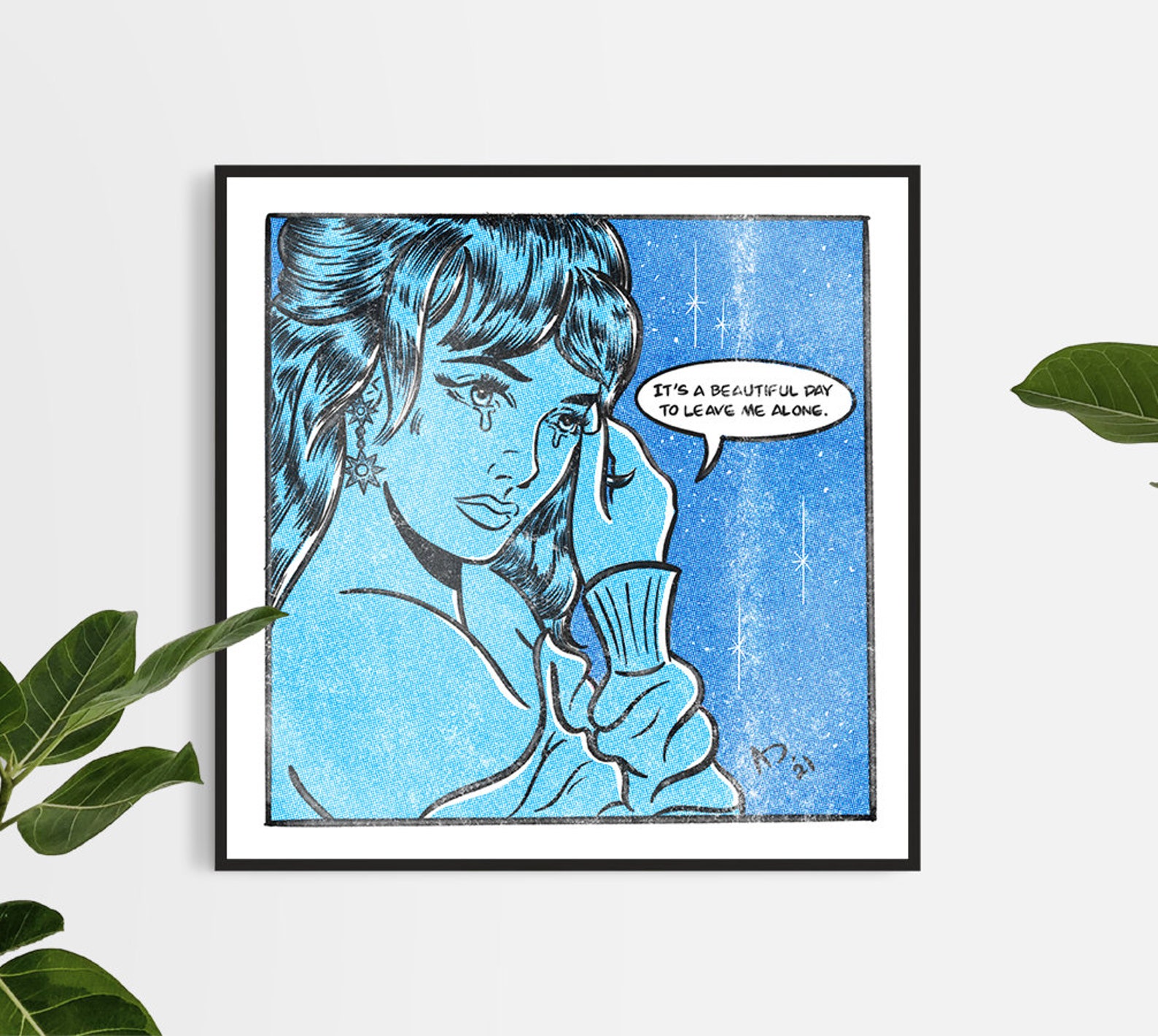 Monday Monday Comic Pop Art Print Surreal Art Print | Etsy