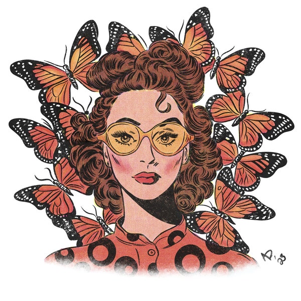 Retro Art Print - Etsy
