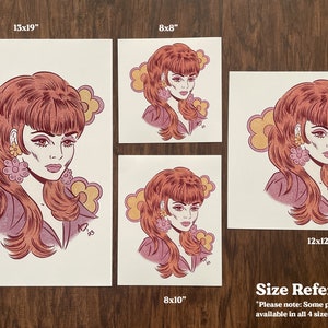 Retro Illustration Print, 50s Artwork, Vintage Digital Art, Pen and Ink ...