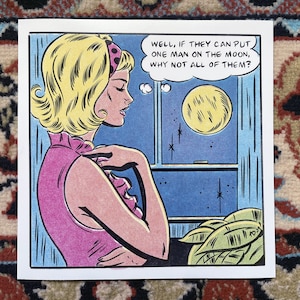 Retro Art Print, Vintage Comic Art, Pop Art Comic Print, Retro Artwork ...