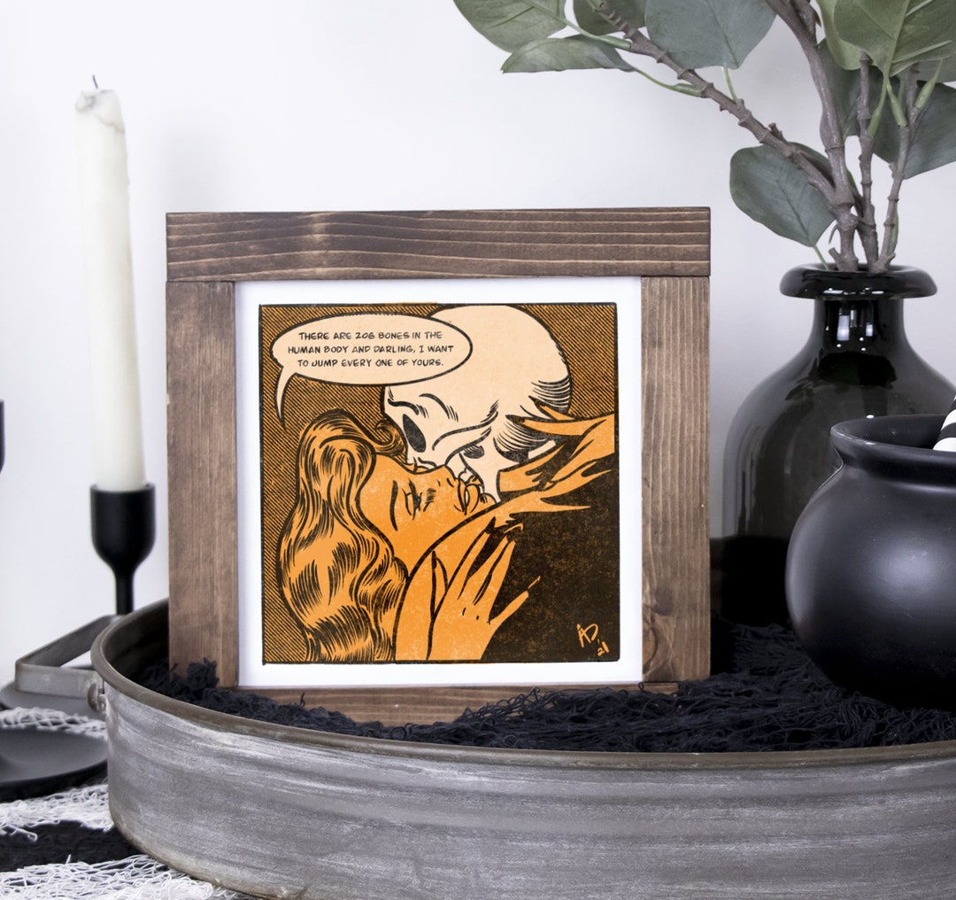 Jump Your Bones, Digital Art Print, Halloween Art Print, Classic ...