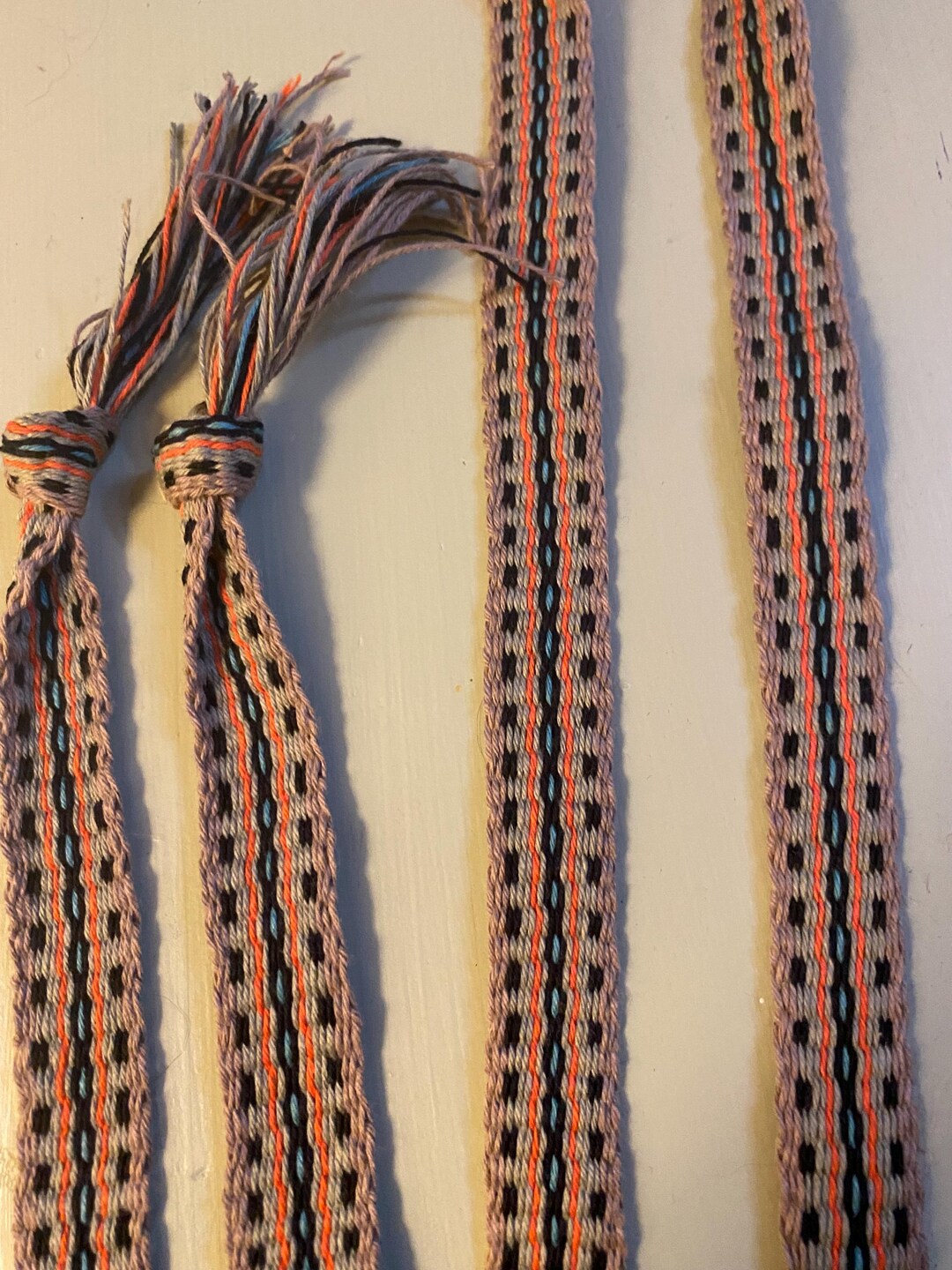 Metis Powder Horn Inkle Woven Belt Strap Hat Band Mountain Man Muzzle ...