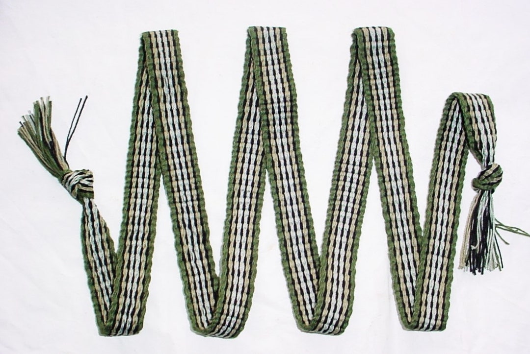 Metis Powder Horn Inkle Woven Belt Strap Hat Band Mountain Man Muzzle ...