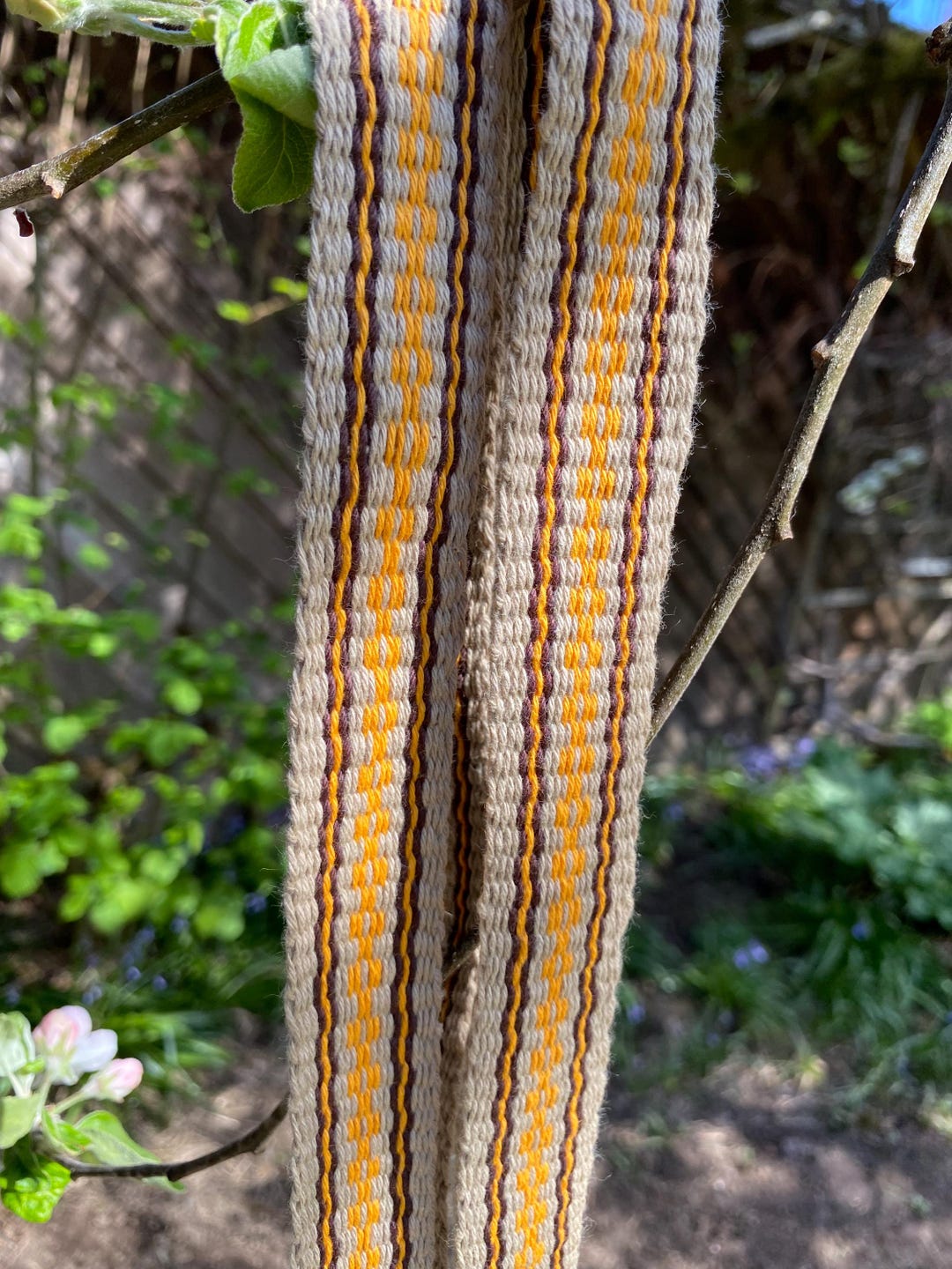 Metis Powder Horn Inkle Woven Belt Strap Hat Band Mountain Man Muzzle ...