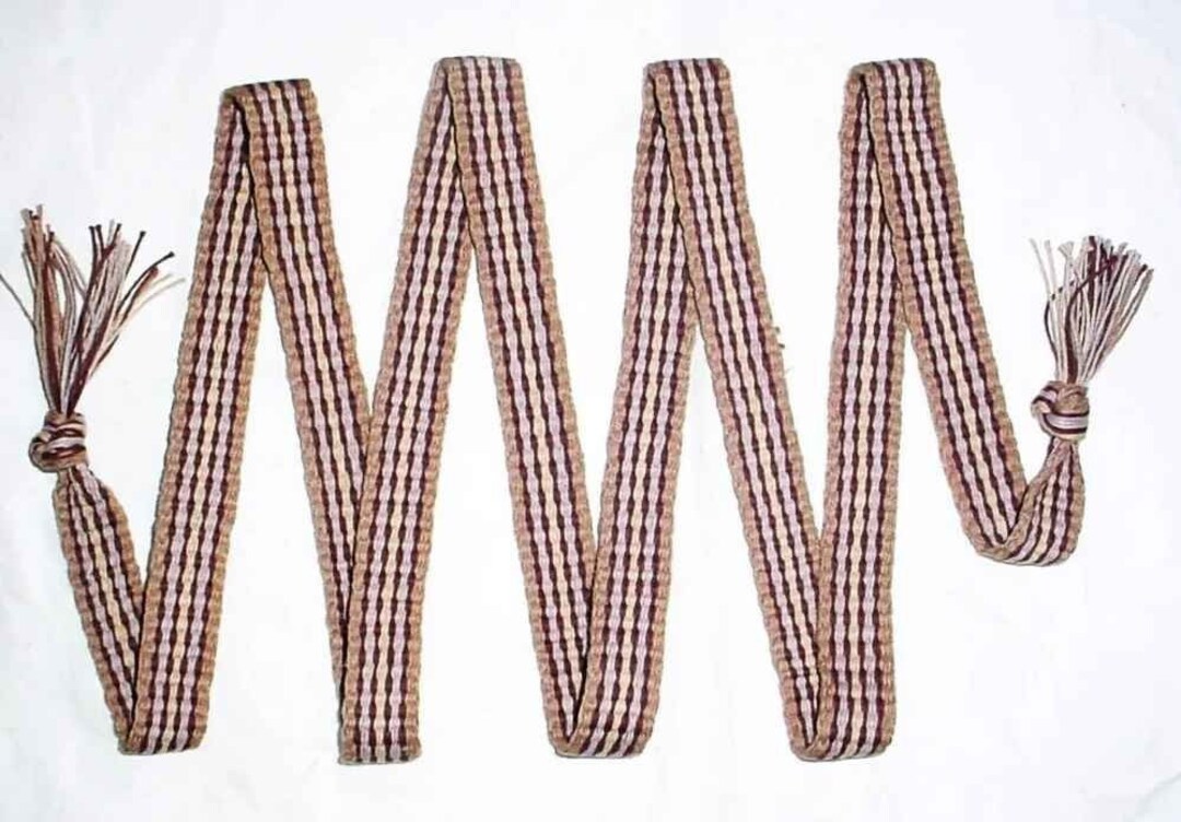 Metis Powder Horn Inkle Woven Belt Strap Hat Band Mountain Man Muzzle ...