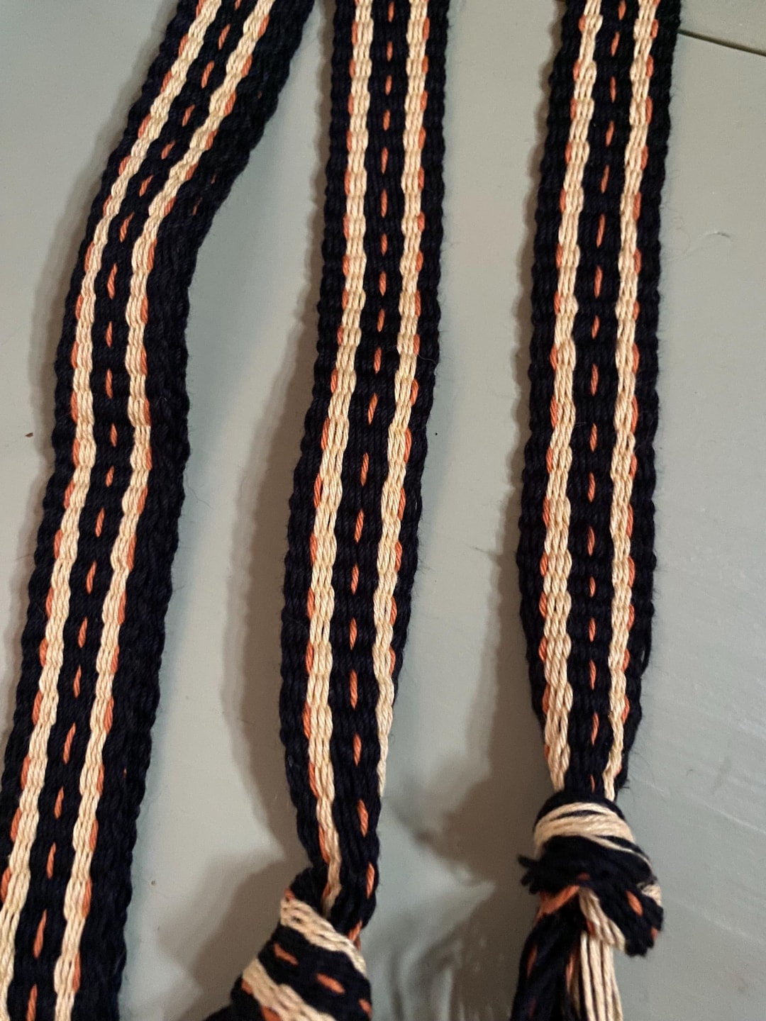 Metis Powder Horn Inkle Woven Belt Strap Hat Band Mountain Man Muzzle ...