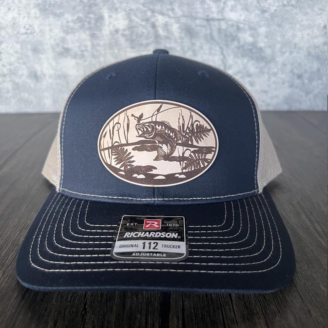 Bass Fishing Hat - Outdoor Hat, Gift for Him, Richardson 112 - Etsy