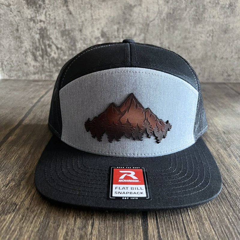 Mountains Flat Bill Hat - Etsy UK
