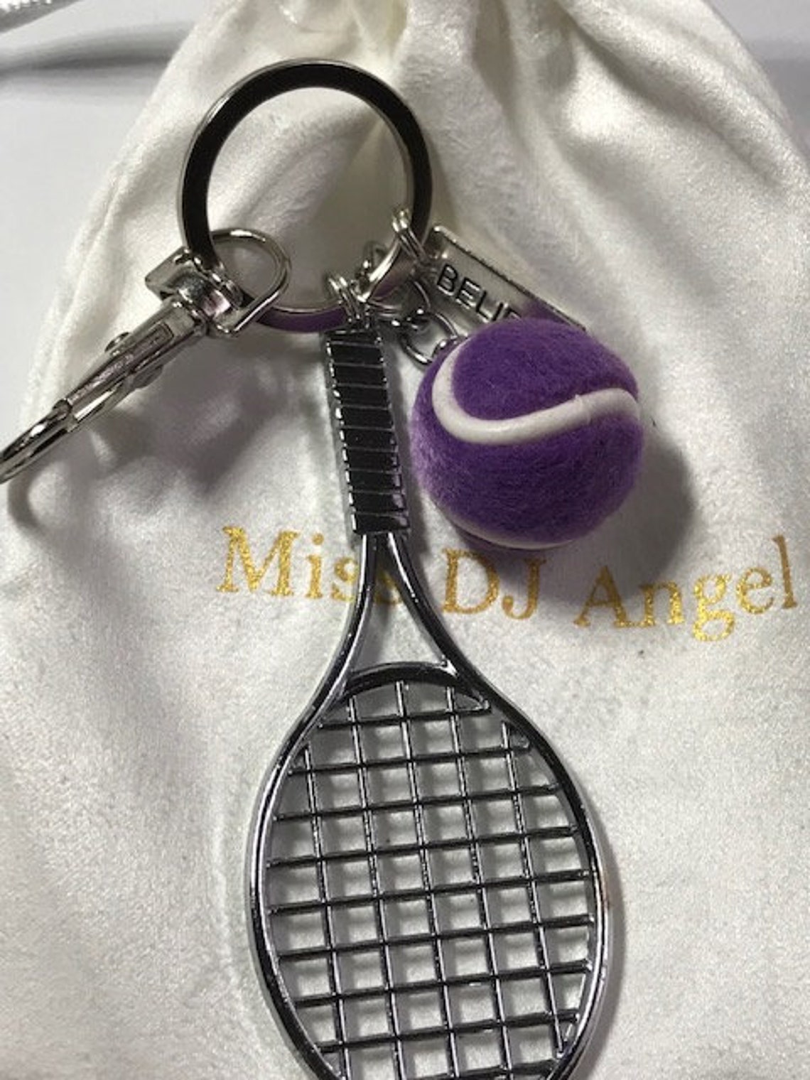 Tennis Racket and Ball Keychain Gift for Tennis Player - Etsy