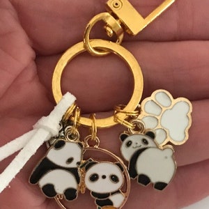 Panda Bear Key Ring, Gift for Panda Mom, Gift for Panda Lovers, Kawaii ...
