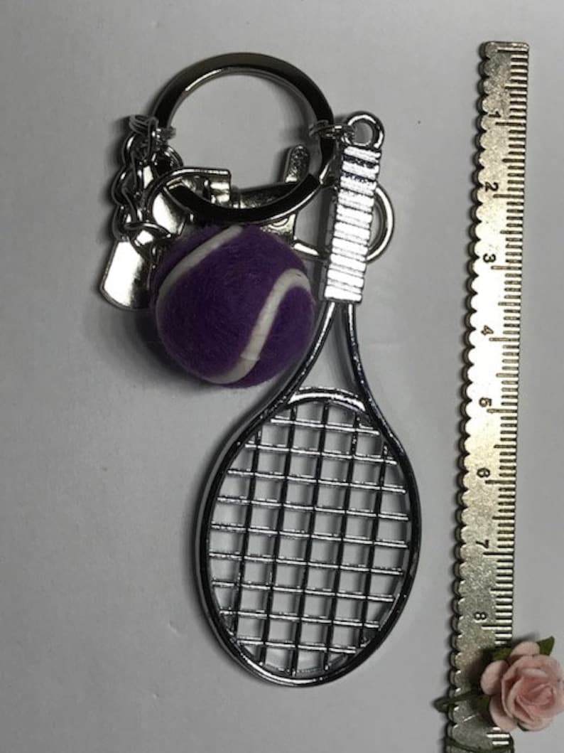 Tennis Racket and Ball Keychain Gift for Tennis Player - Etsy