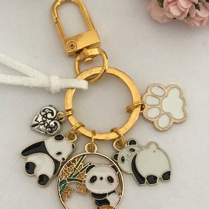 Panda Bear Key Ring, Gift for Panda Mom, Gift for Panda Lovers, Kawaii ...
