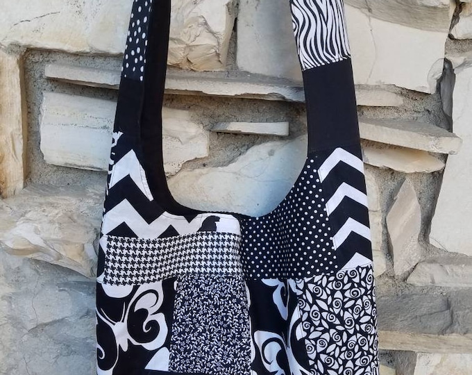 Patchwork Quilt Hobo Bag: Upcycled Cotton Shoulder Bag - Etsy