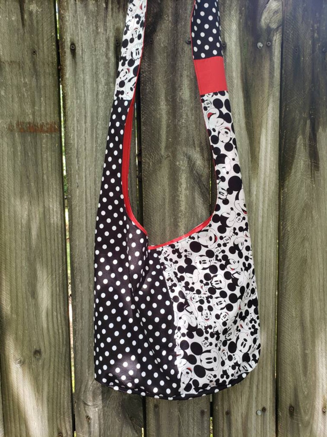 Mickey Mouse Across the Body Hobo Bag. Disney Bags Disney - Etsy